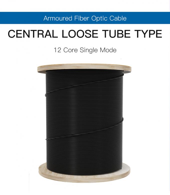 GYTXW 2 4 6 Core Single Mode G652D Fiber Optical Cable