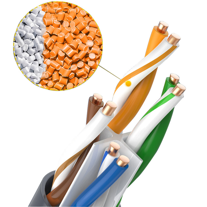 PVC LSZH CAT6 Network And Ethernet Lan Cable 23 AWG