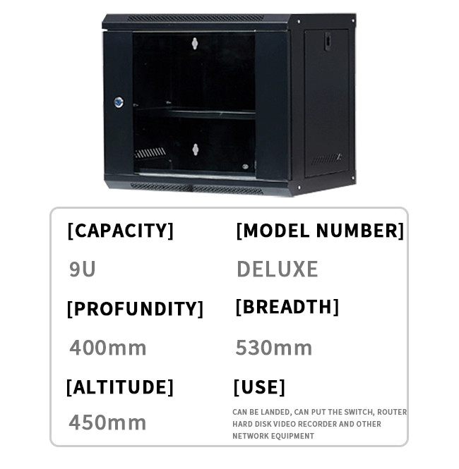 Floor Mounted Data Rack Cabinet With Ventilation Holes 6U 9U 12U