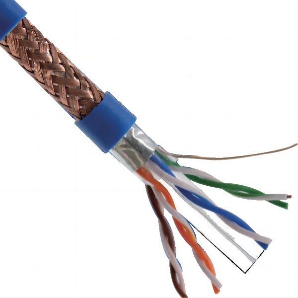 Cat6 Ethernet cable, Cat6 Shielded SFTP cable, 1000ft, 23AWG, Solid ...